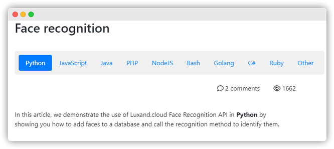 How to try Luxand.cloud API